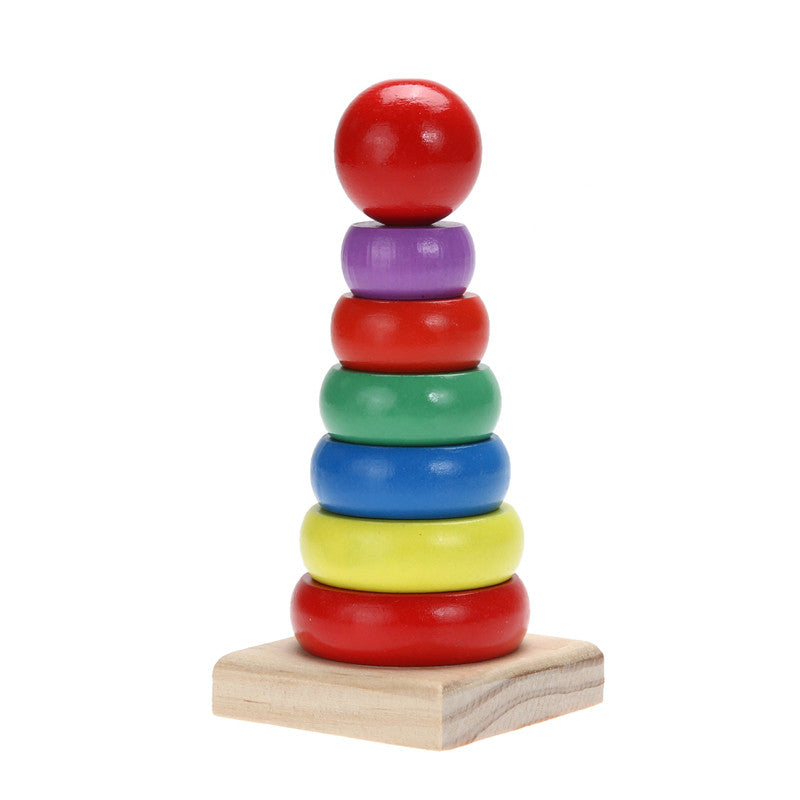 Wooden Stacking Ring Tower – Family Spin
