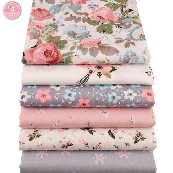 6pcs Pink Floral Fat Quarters - 100% Cotton – Family Spin
